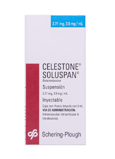 Celestone Soluspan 3 Mg Solución Inyectable Frasco Ámpula 5 Ml | Club Presalud